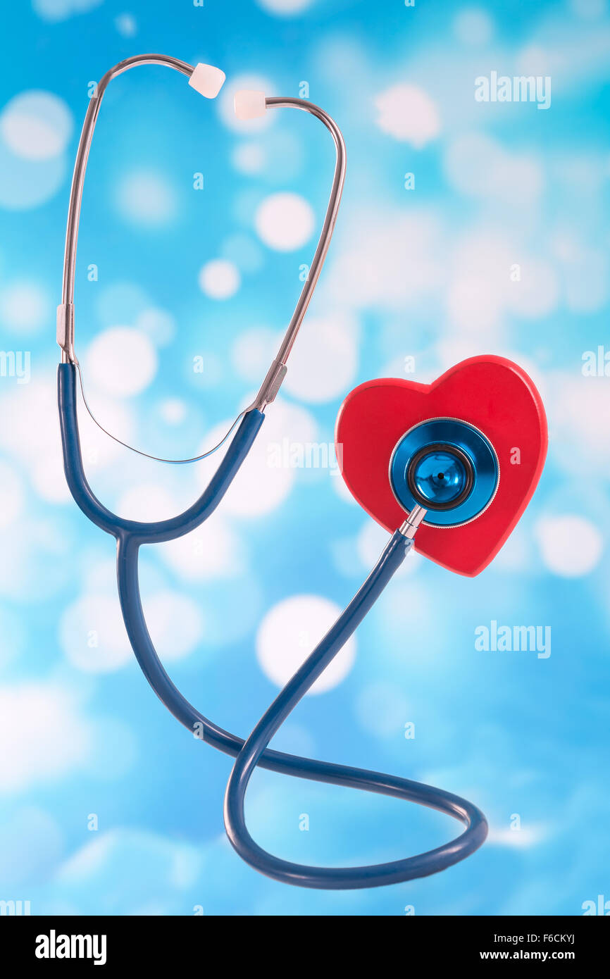 Stethoscope and heart Stock Photo - Alamy