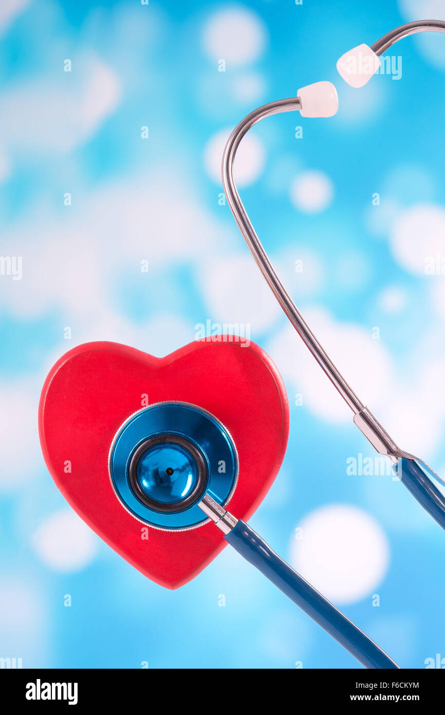 Stethoscope and heart Stock Photo - Alamy