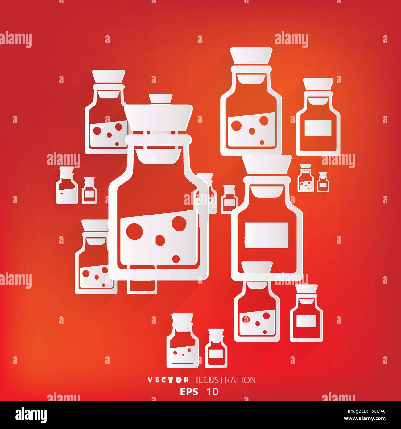 Conical Measuring Flask Stock Vector Images - Alamy