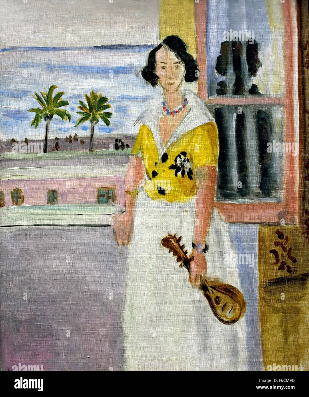 Woman with Mandolin, 1922 Henri Matisse France French Painter Stock ...