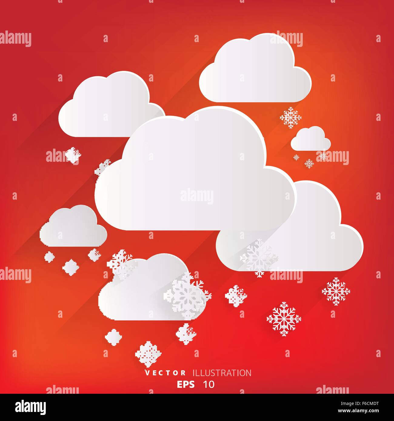 Cloud with snow web icon Stock Vector Image & Art - Alamy
