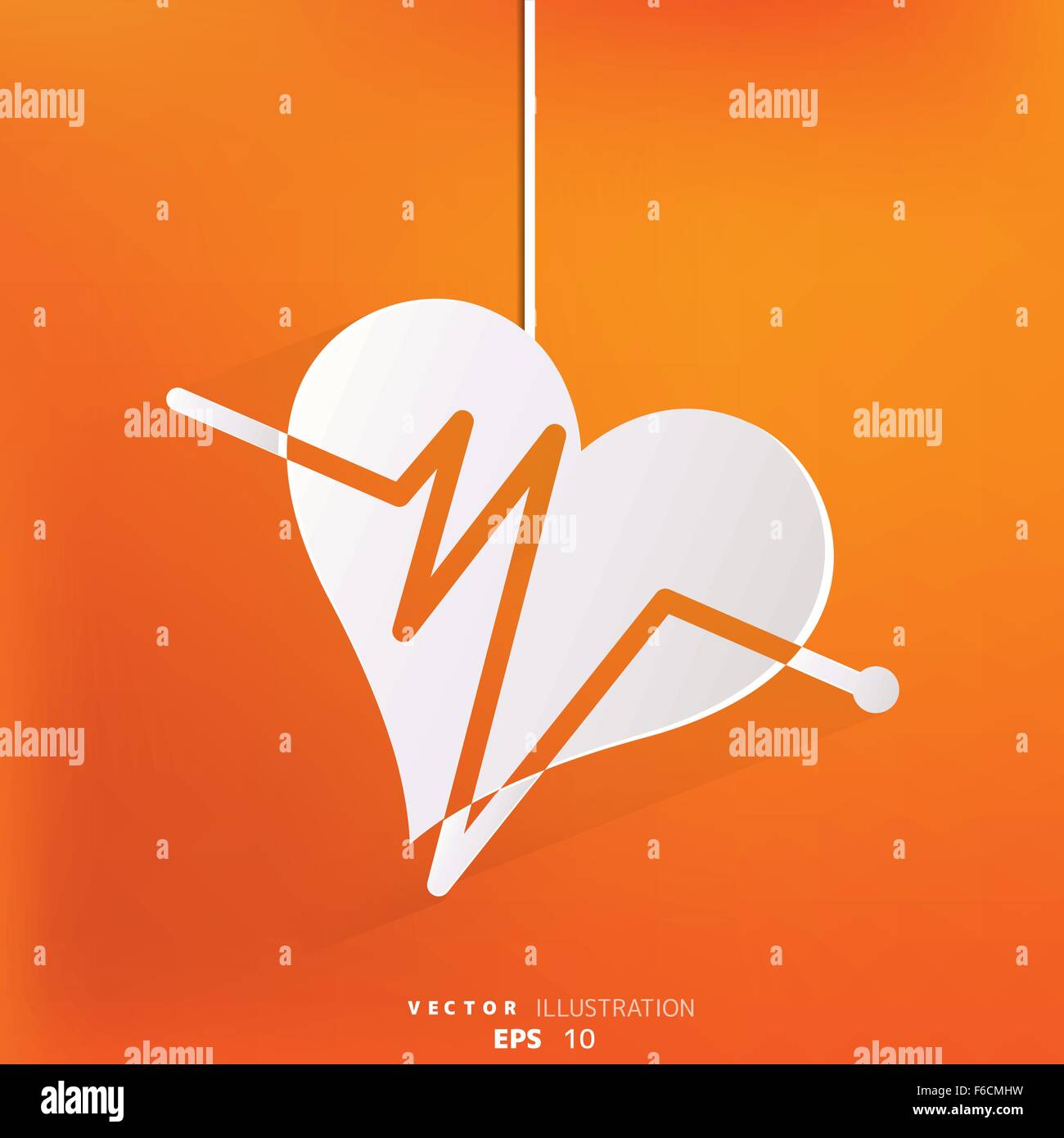 Heart rhytm, cardiogramm, medical icon Stock Vector Image & Art - Alamy