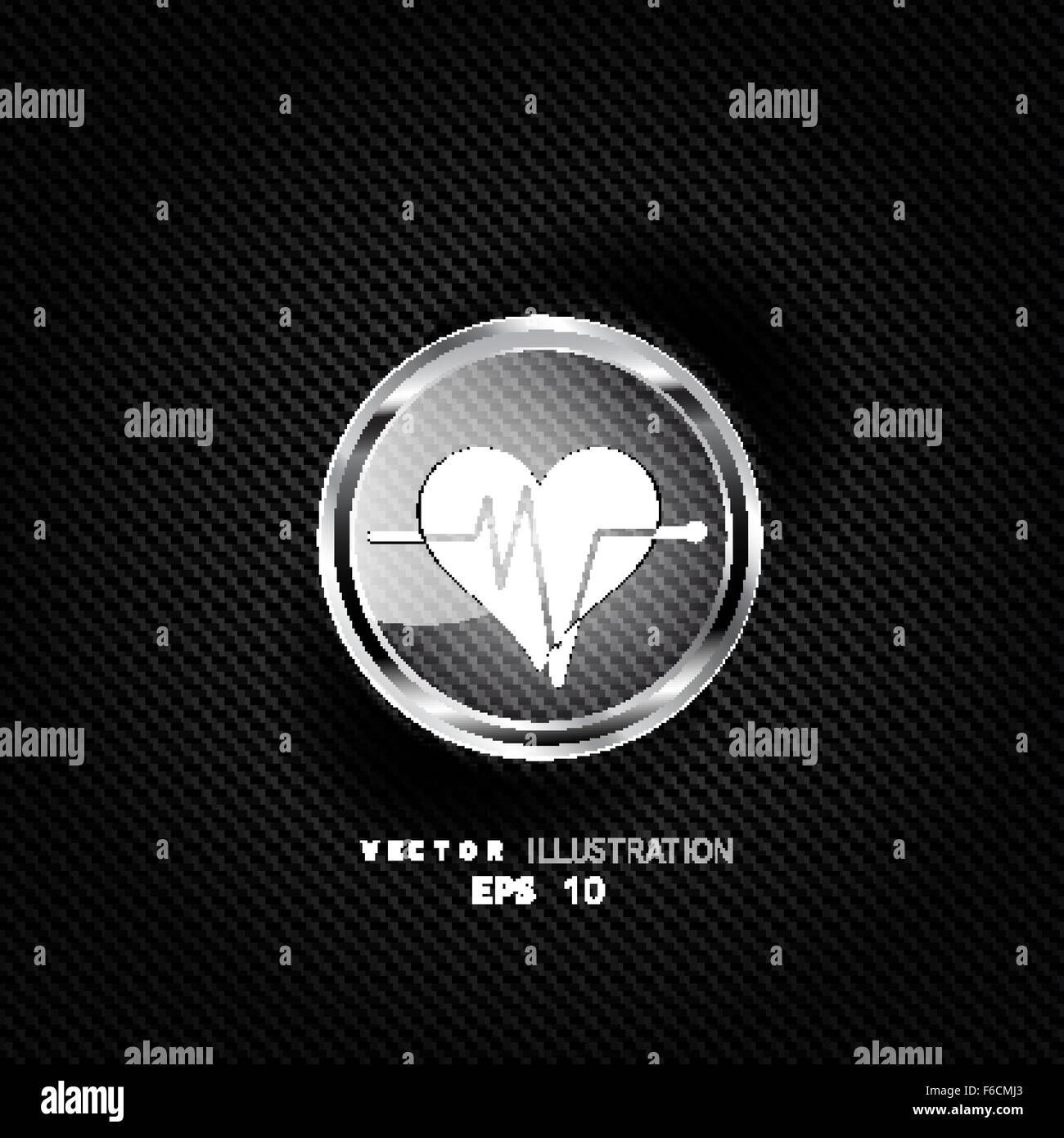 Heart rhytm, cardiogramm, medical icon Stock Vector Image & Art - Alamy