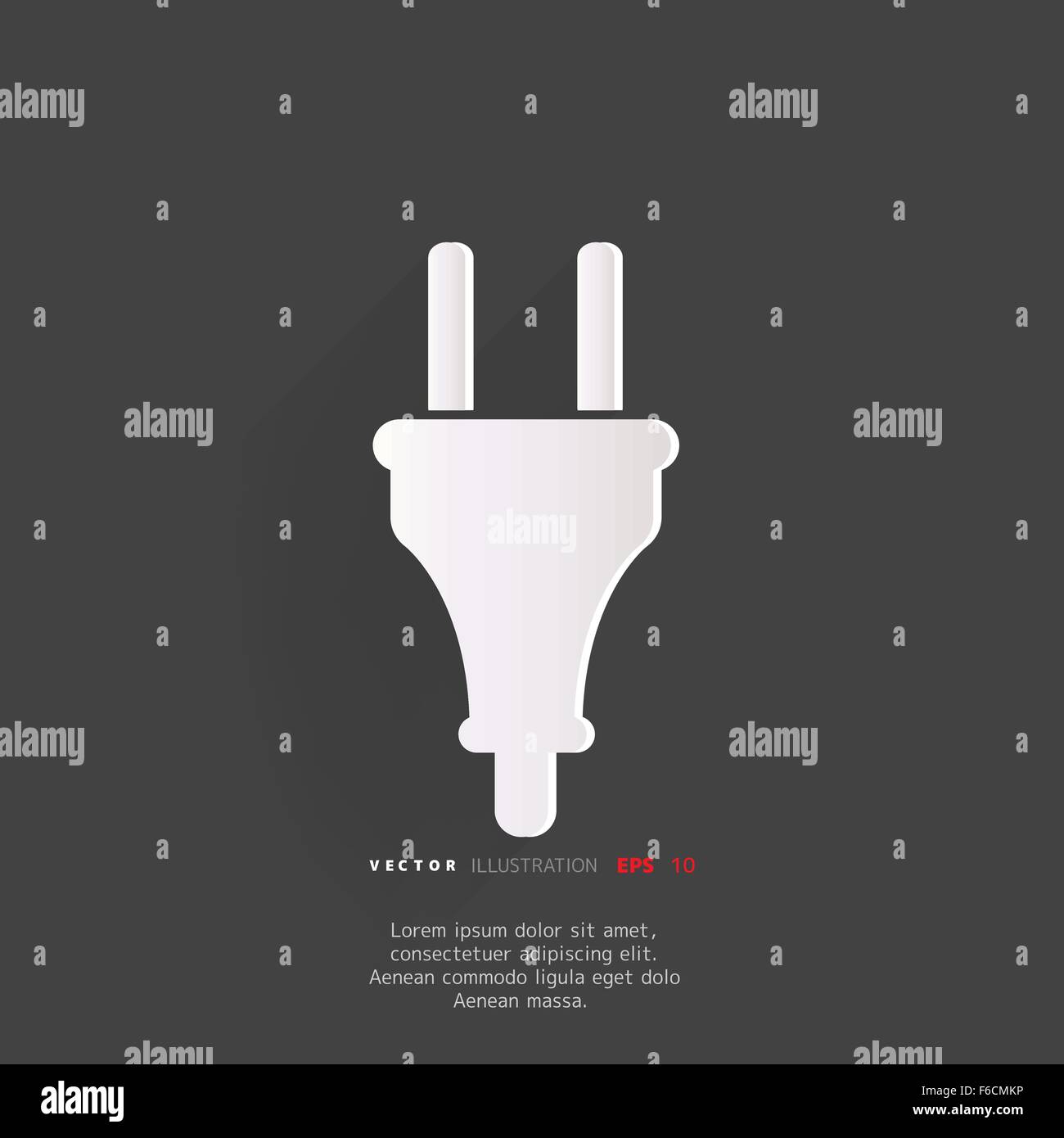 Electric uk plug isolated Stock Vector Images - Alamy