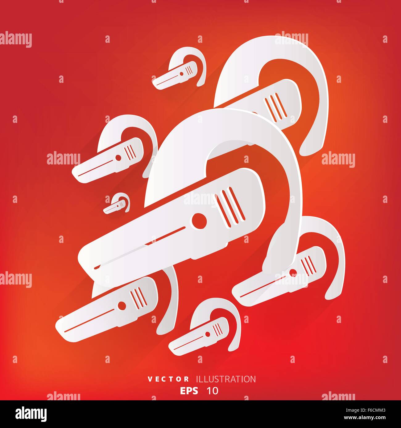 Bluetooth Headset icon. Wireless connection Stock Vector Image & Art ...