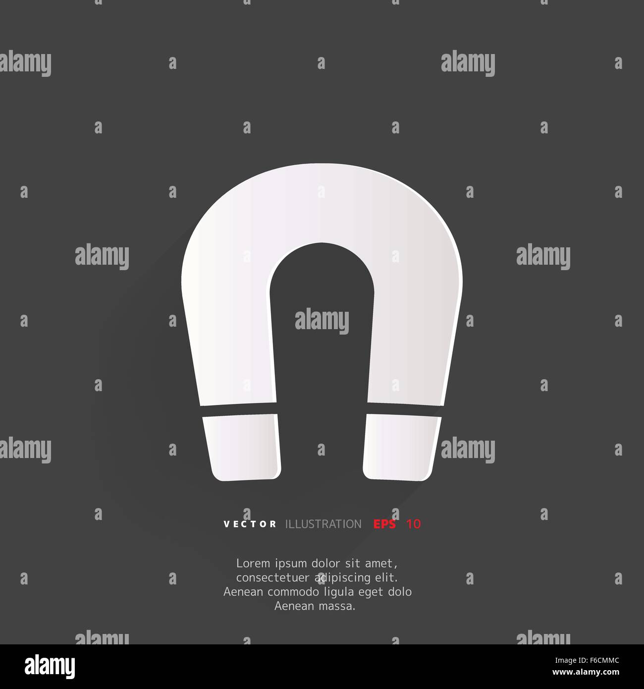 Magnet Symbol. Electromagnetism symbol Stock Vector Image & Art - Alamy