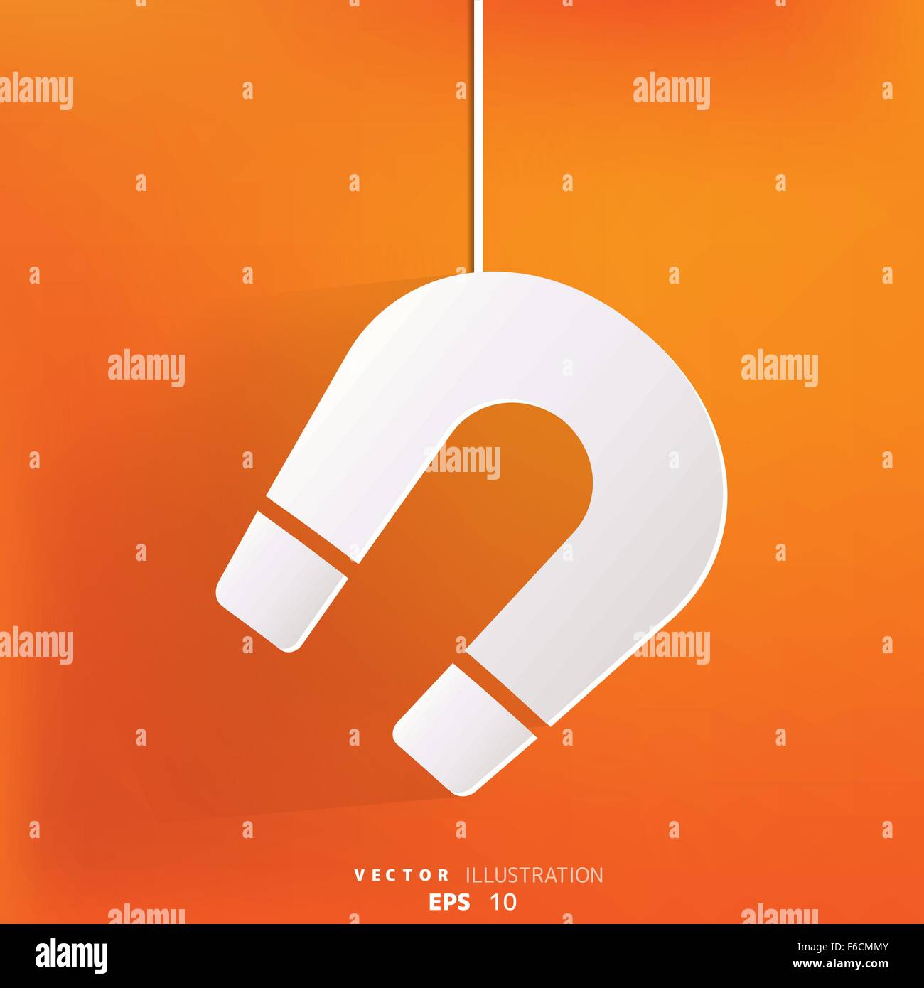 Magnet Symbol. Electromagnetism symbol Stock Vector Image & Art - Alamy