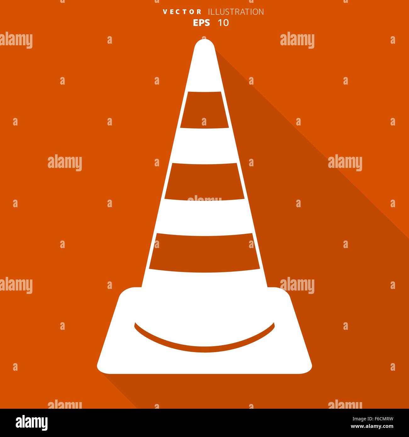 warning road cones icon Stock Vector Image & Art - Alamy