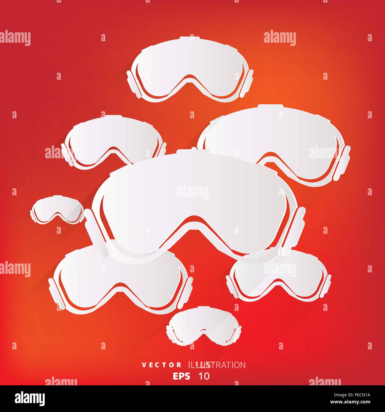 Ski goggles. Vector illustration Stock Vector Image & Art - Alamy