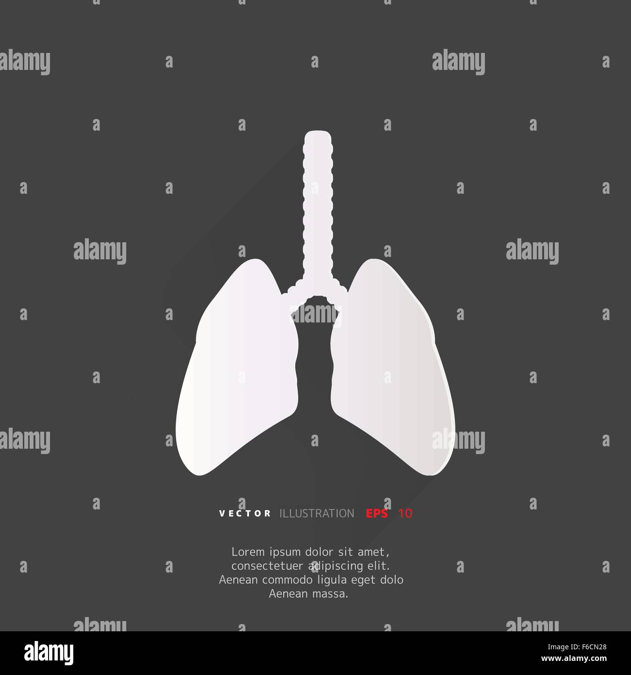 Human lung icon. Medical background. Health care Stock Vector Image ...