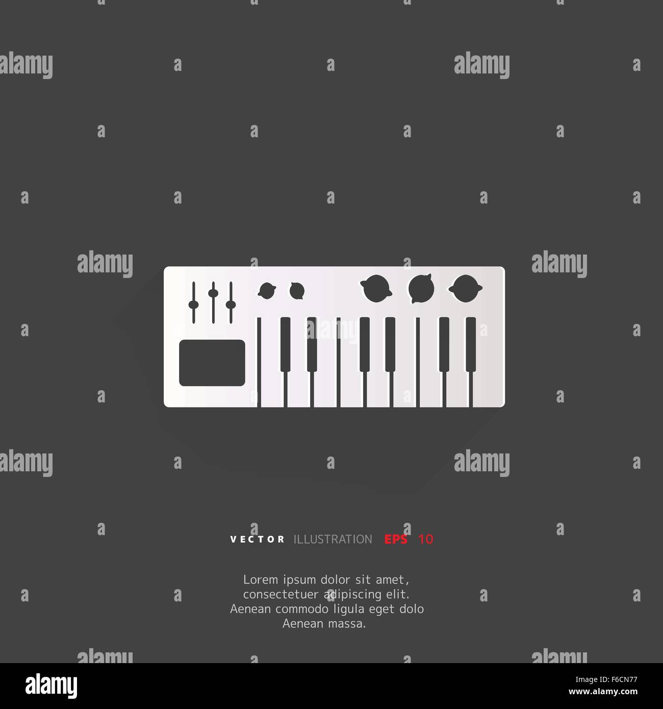 Synthesizer stand Stock Vector Images - Alamy
