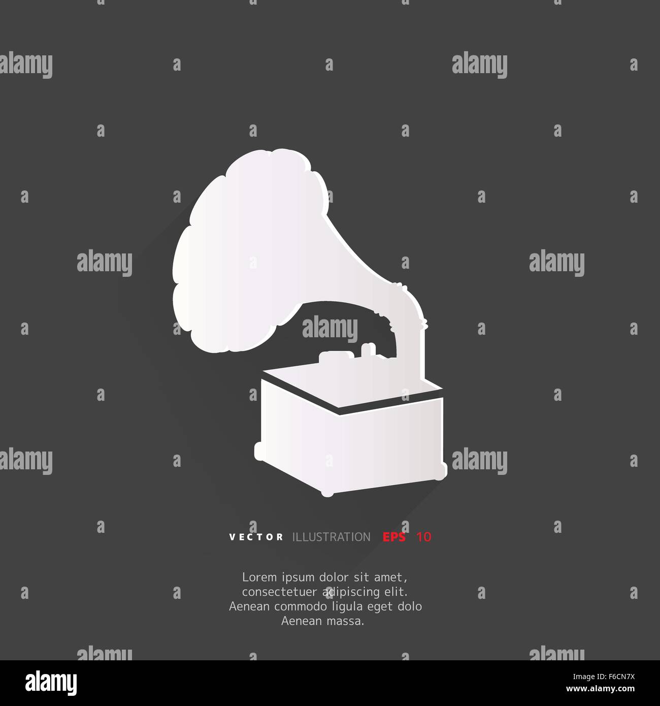 Gramophone,old retro record player icon Stock Vector Image & Art - Alamy