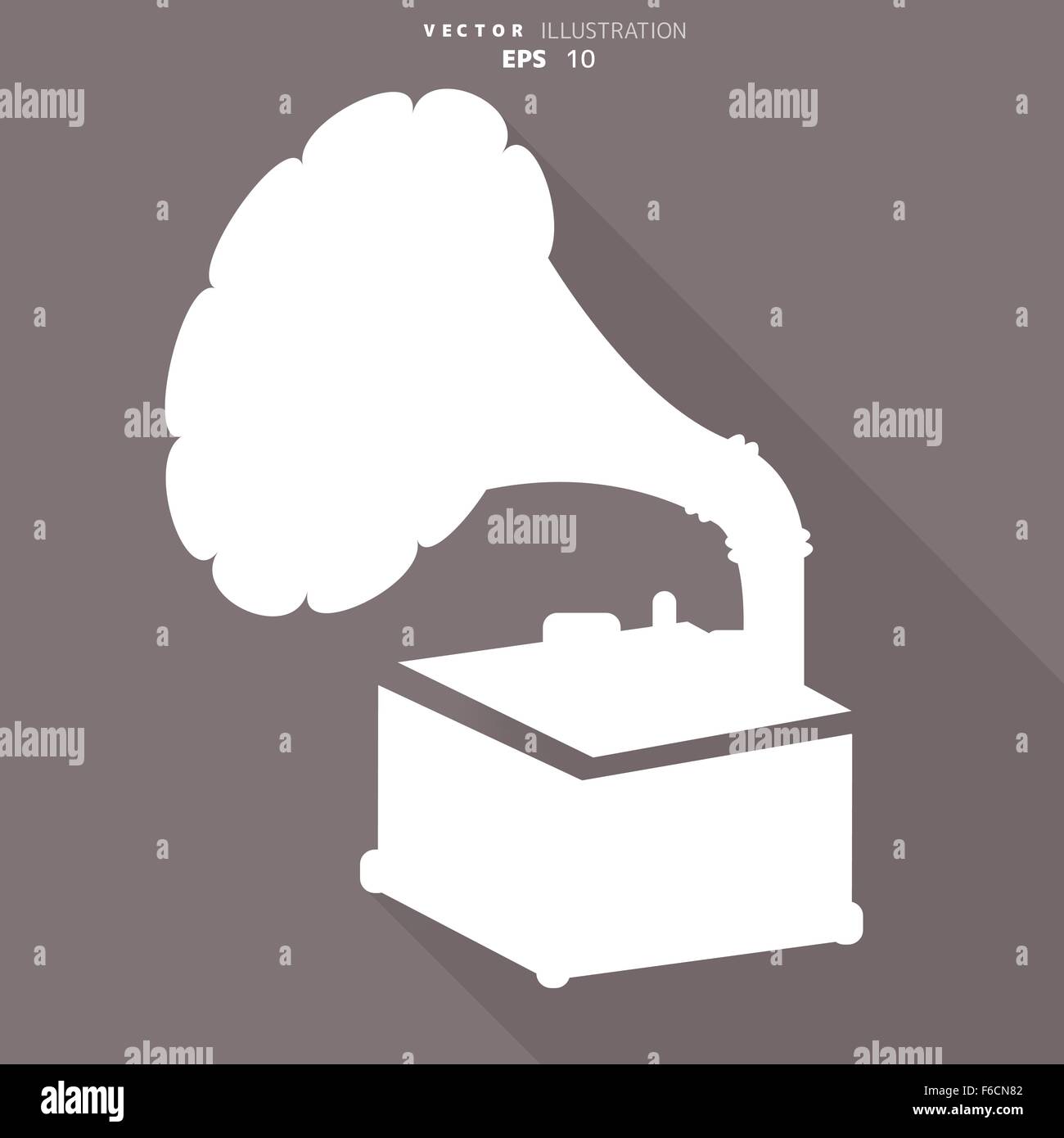 Gramophone,old retro record player icon Stock Vector Image & Art - Alamy