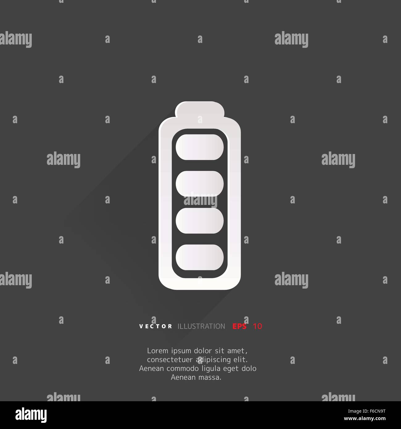 Full battery web icon Stock Vector Image & Art - Alamy