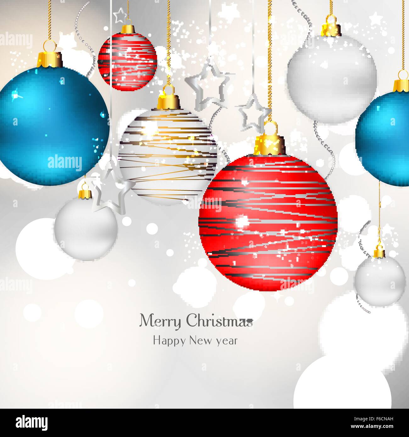 Background with christmas balls Stock Vector Image & Art - Alamy