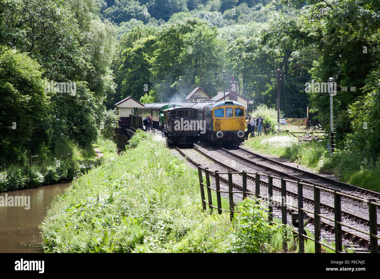 British Railways Class 33 Locomotive Sophie at Consall Station on The ...