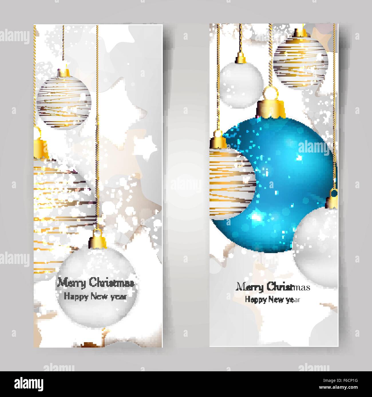 Background with christmas balls Stock Vector Image & Art - Alamy