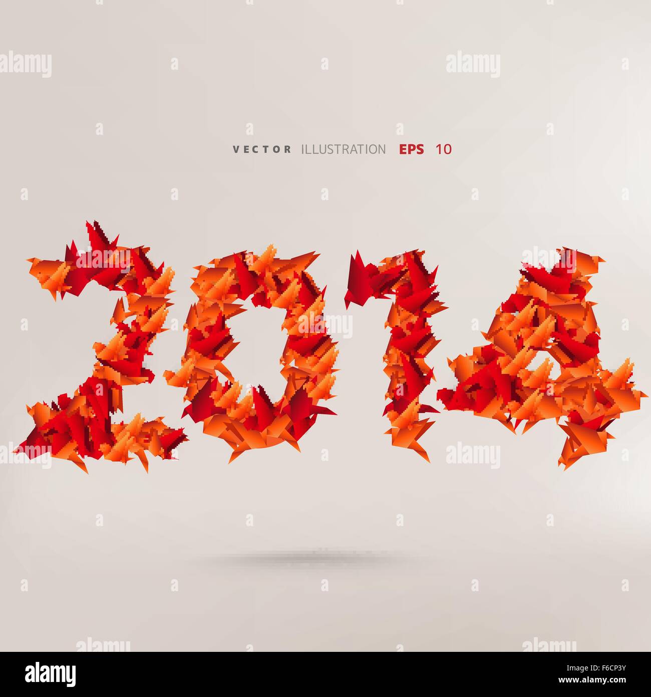 Number 2014 with origami birds Stock Vector Image & Art - Alamy