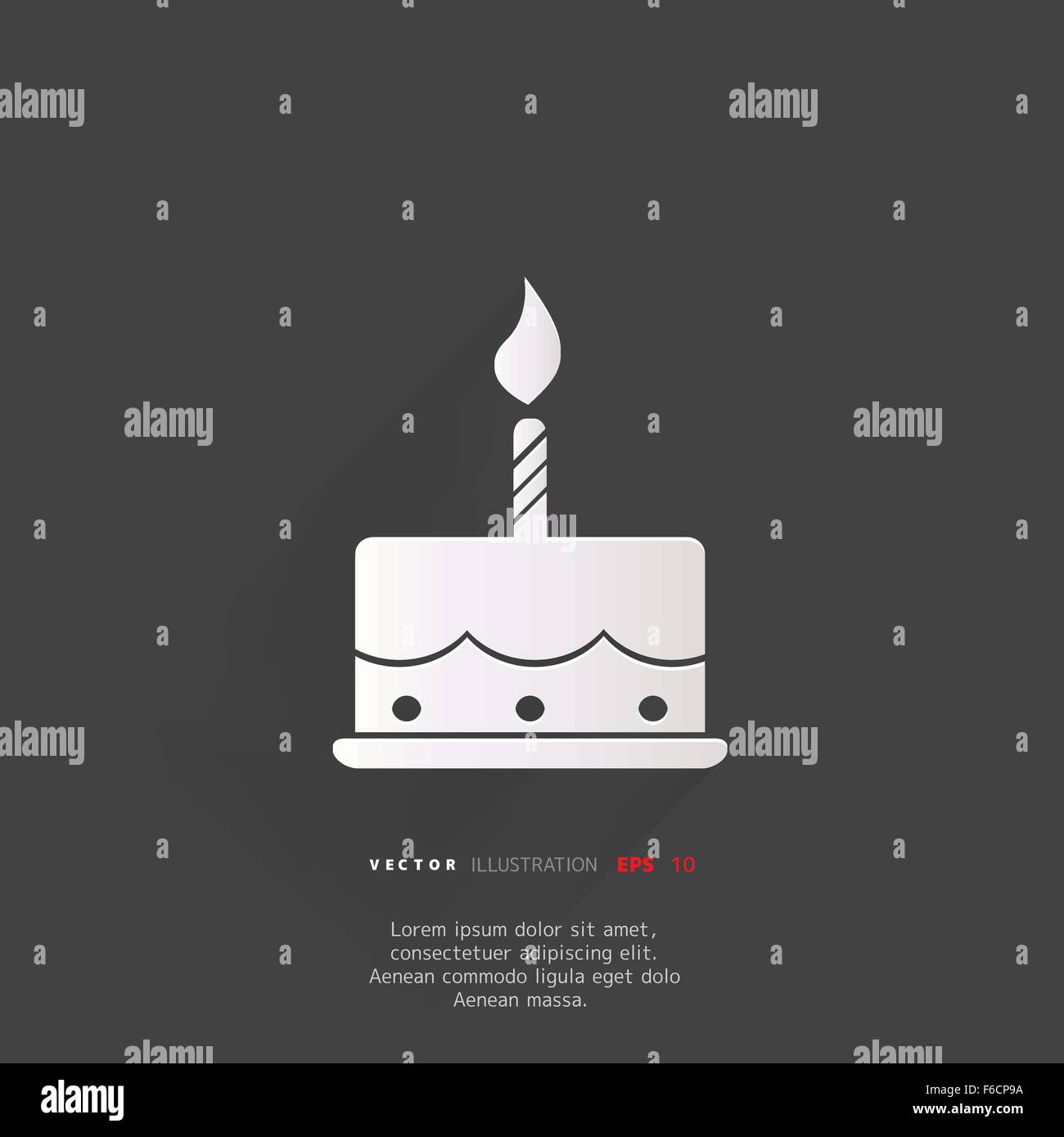 Birthday cake web icon Stock Vector Image & Art - Alamy