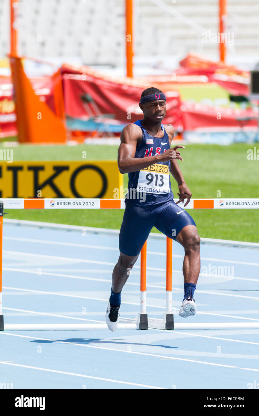 Eric Futch of United States,400m hurdles Stock Photo - Alamy