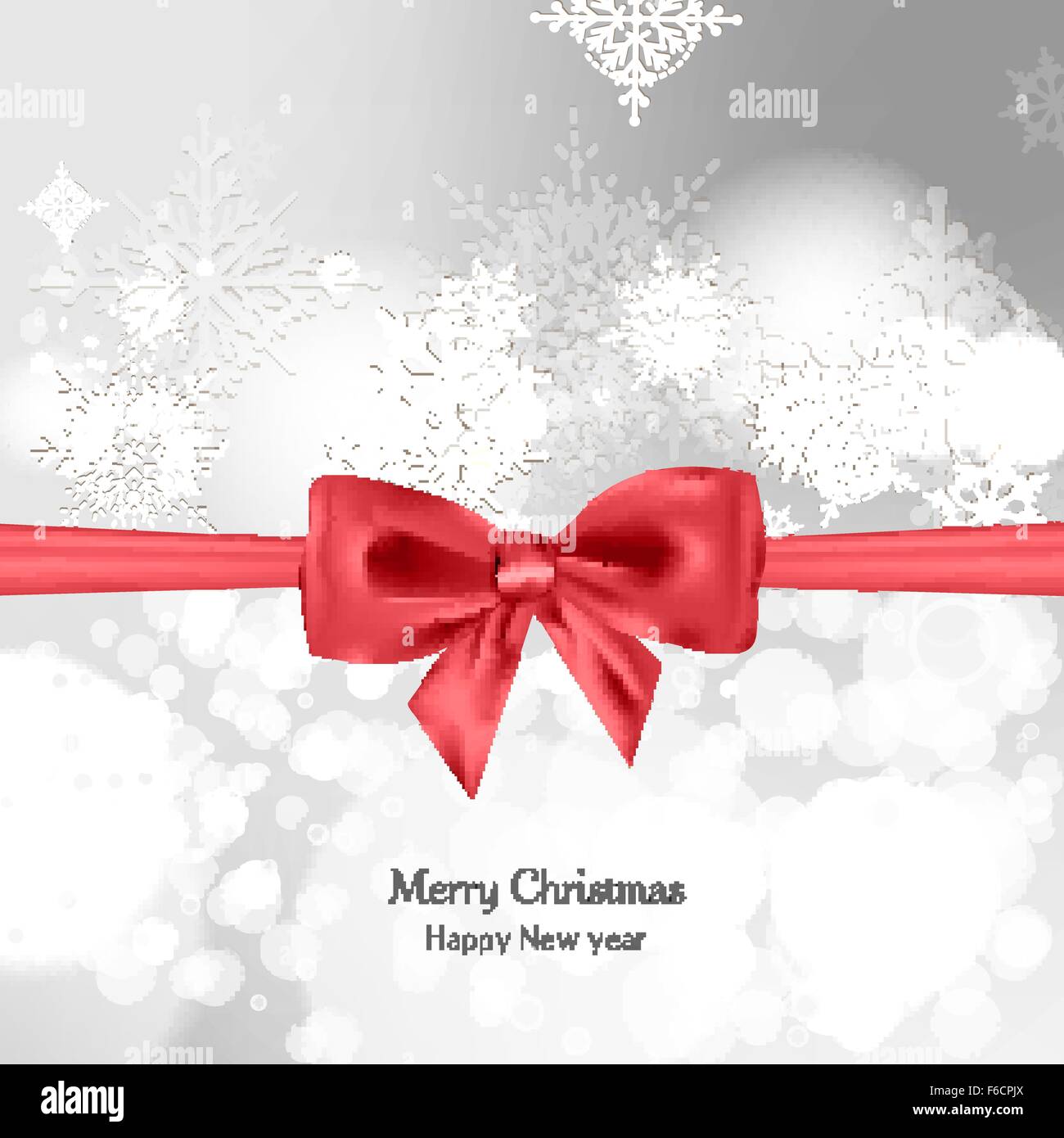 Abstract Christmas background with bow Stock Vector Image & Art - Alamy