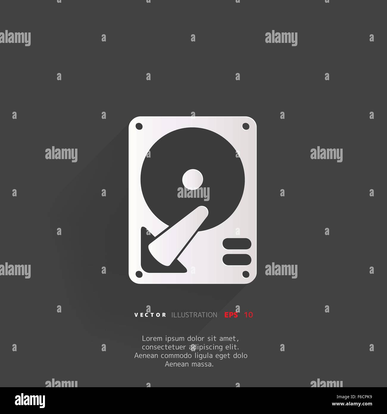 Hard disc icon Stock Vector Image & Art - Alamy