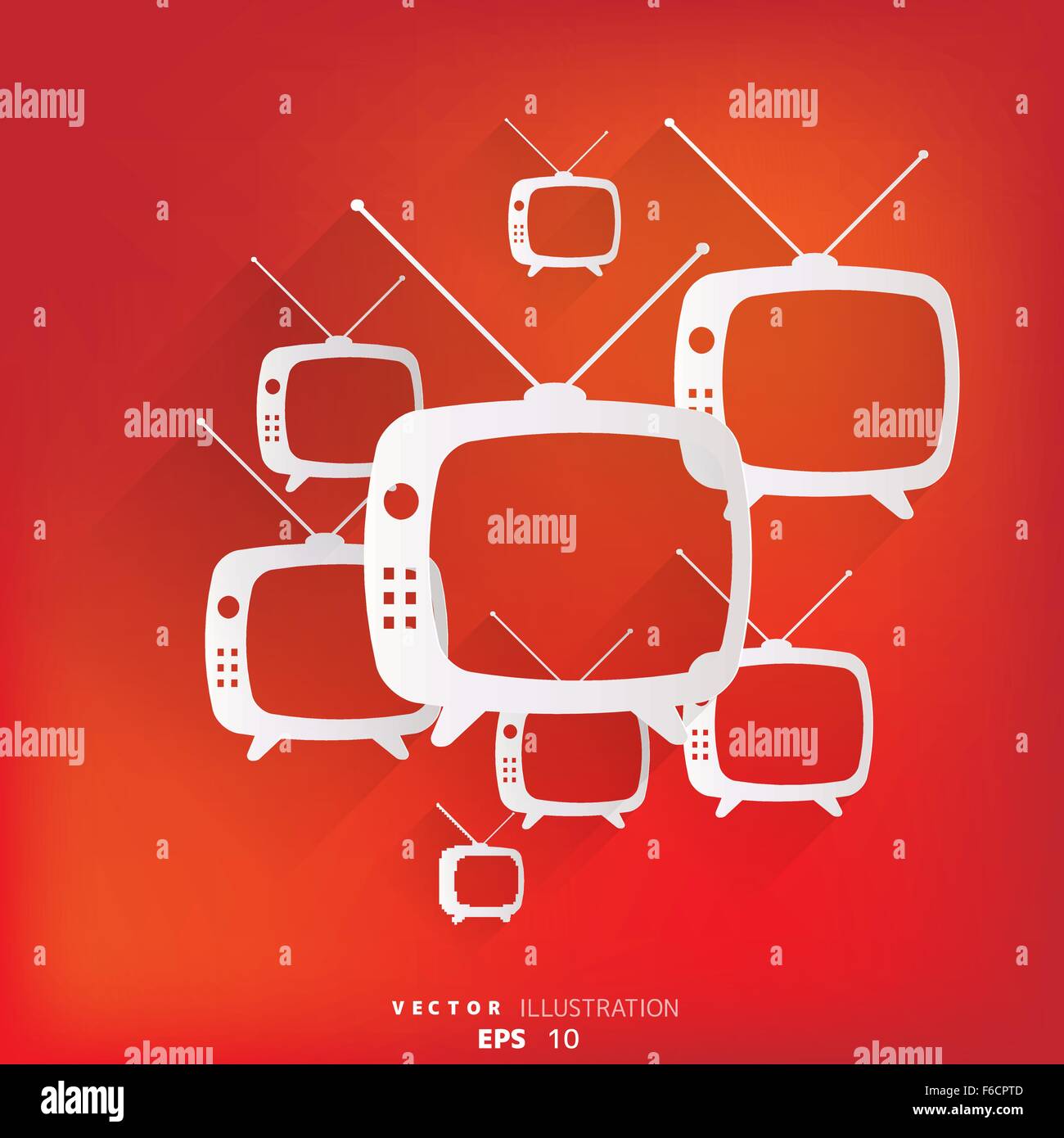 Retro tv icon Stock Vector Image & Art - Alamy
