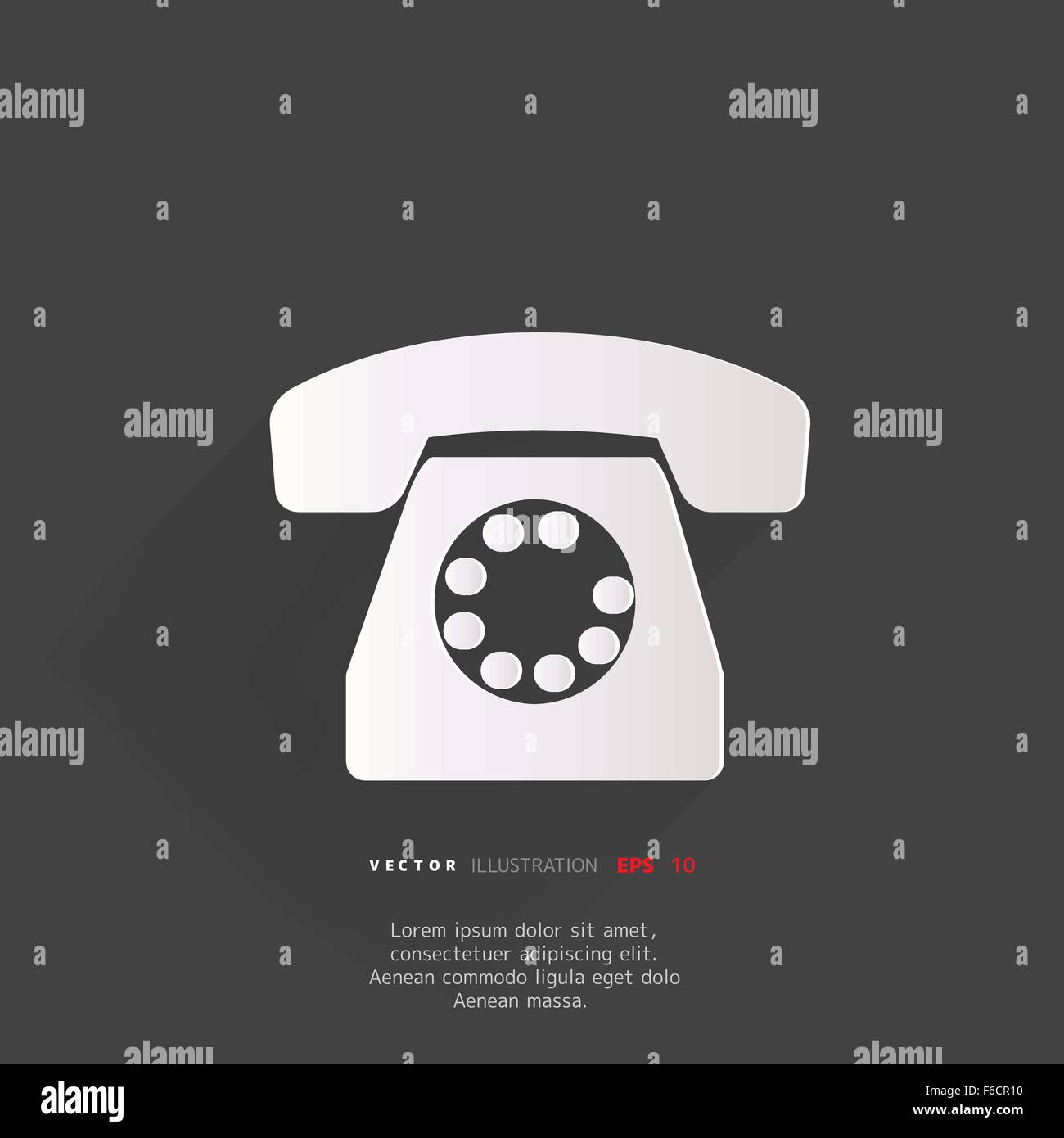Retro telephone web icon Stock Vector Image & Art - Alamy