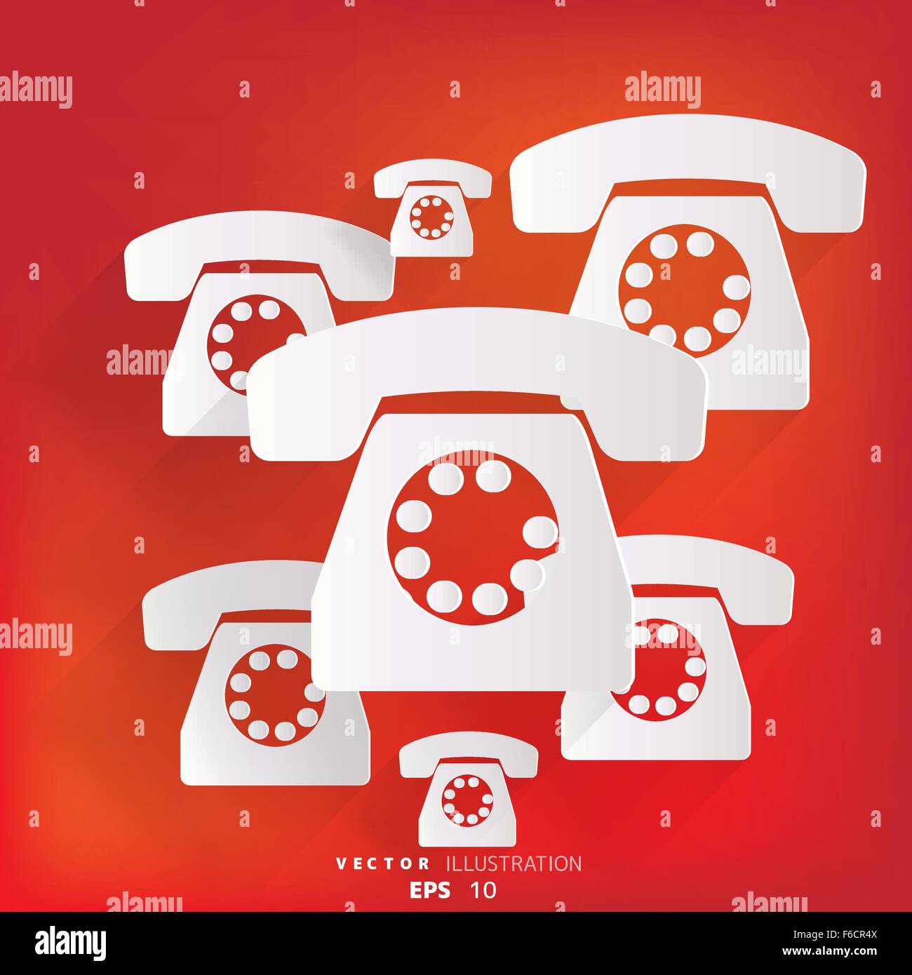 Retro telephone web icon Stock Vector Image & Art - Alamy