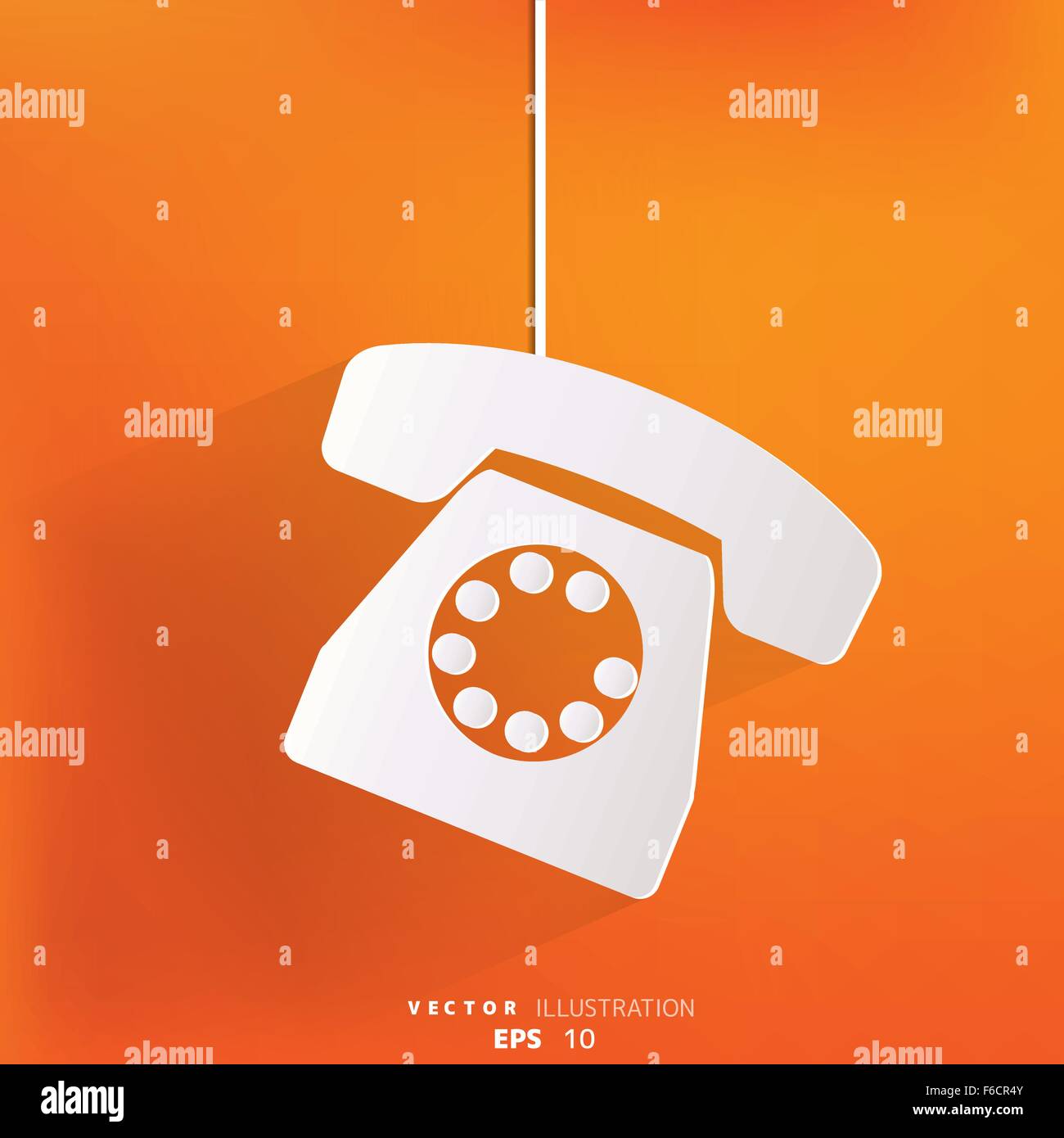 Retro telephone web icon Stock Vector Image & Art - Alamy