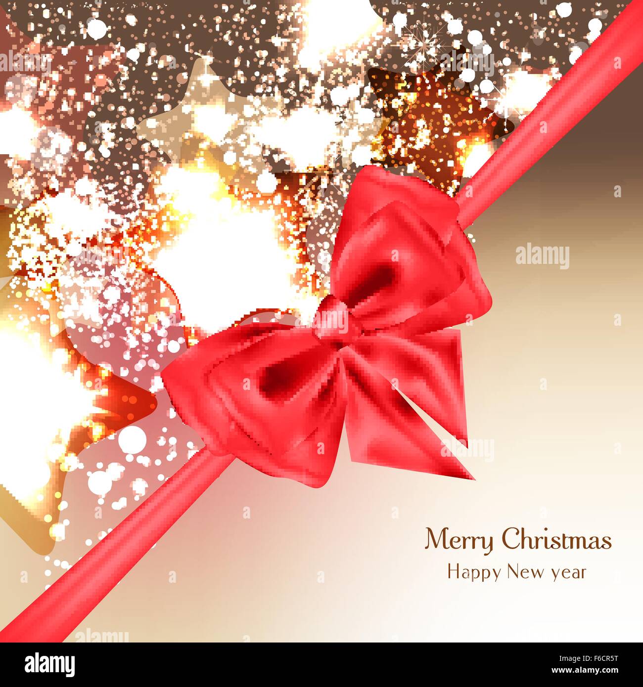 Abstract christmas background with bow Stock Vector Image & Art - Alamy