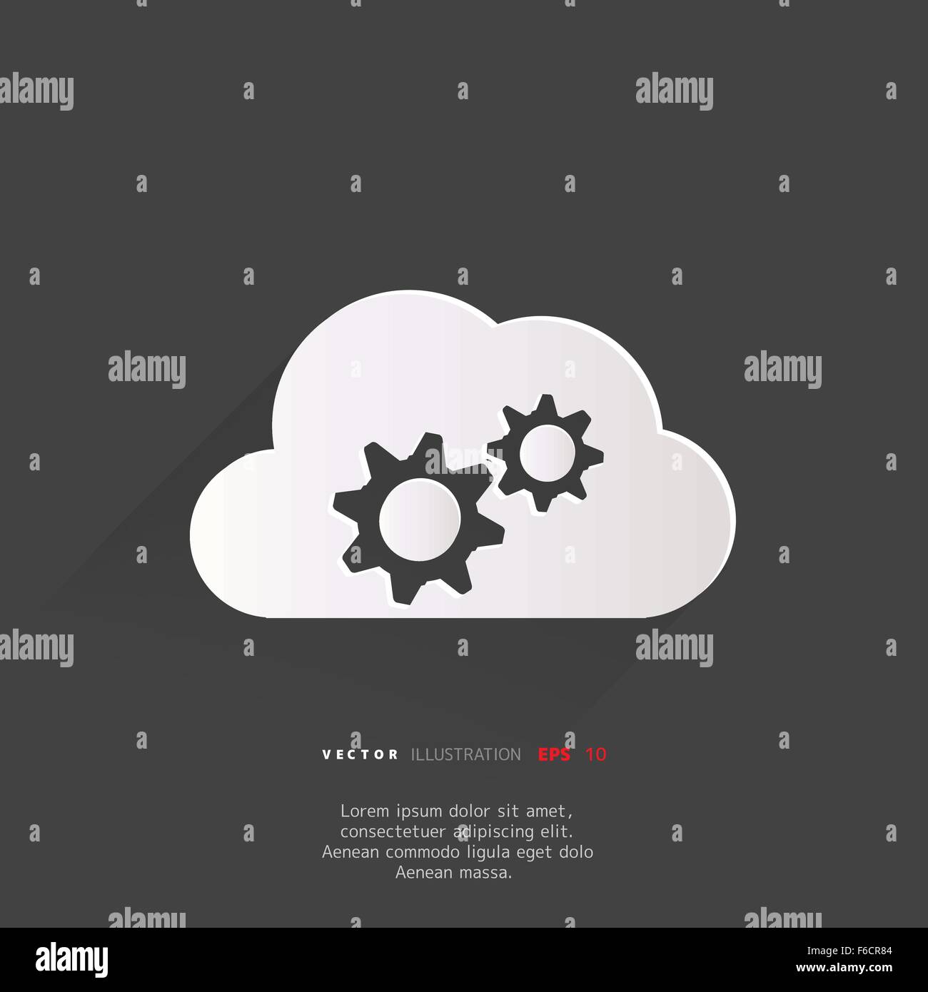 Cloud Application Settings Web Icon Stock Vector Image And Art Alamy