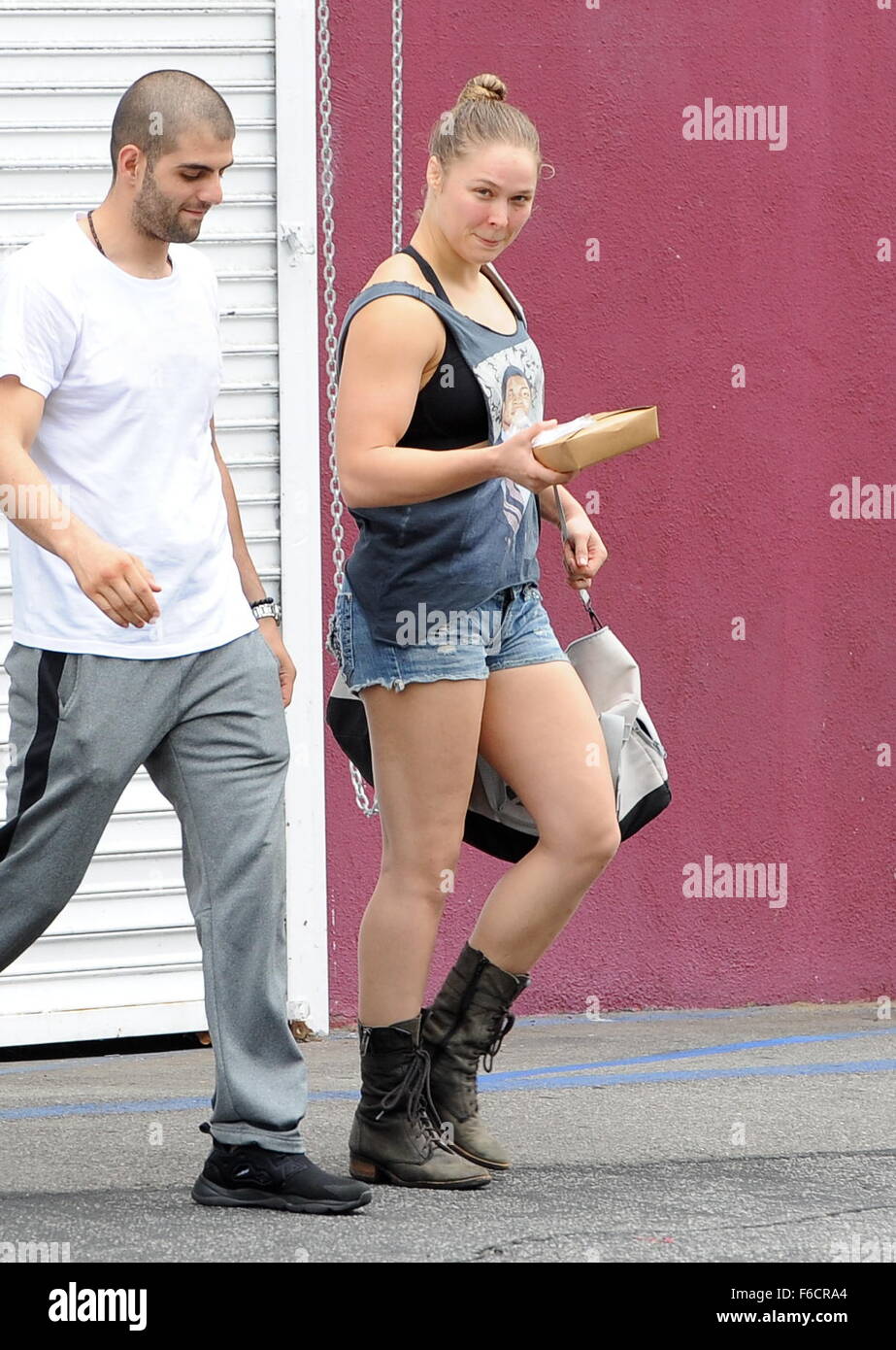 UFC women's champion and mixed martial arts fighter Ronda Rousey ...