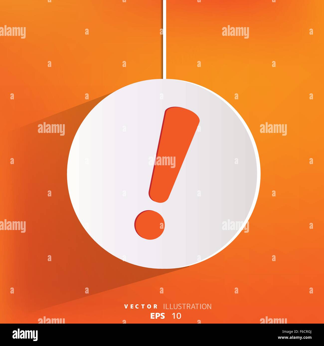 Exclamation danger web icon Stock Vector Image & Art - Alamy
