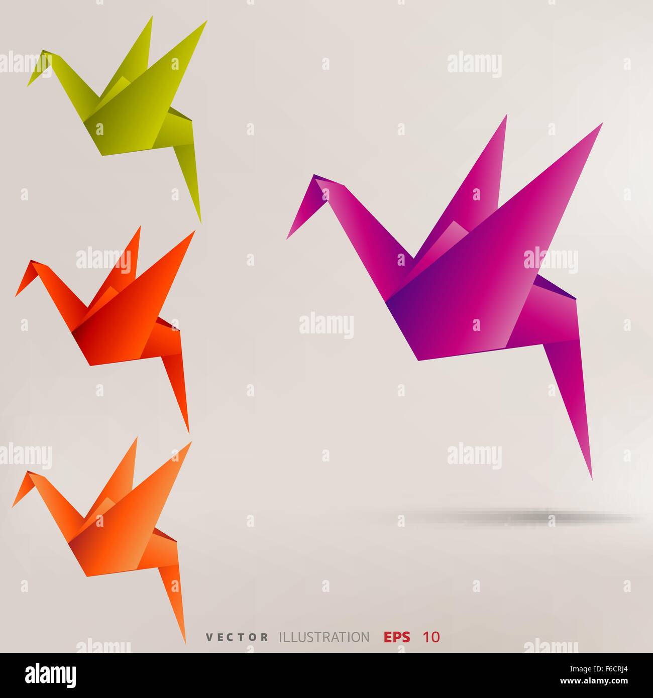 Origami paper bird on abstract background Stock Vector Image & Art - Alamy