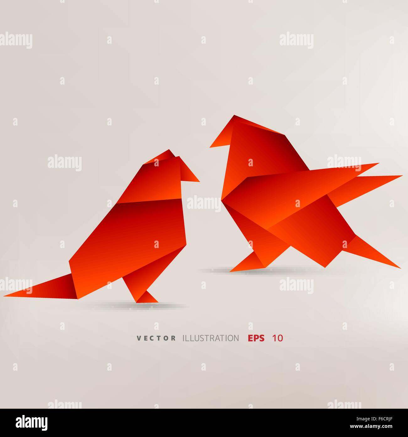 Origami paper bird on abstract background Stock Vector Image & Art - Alamy