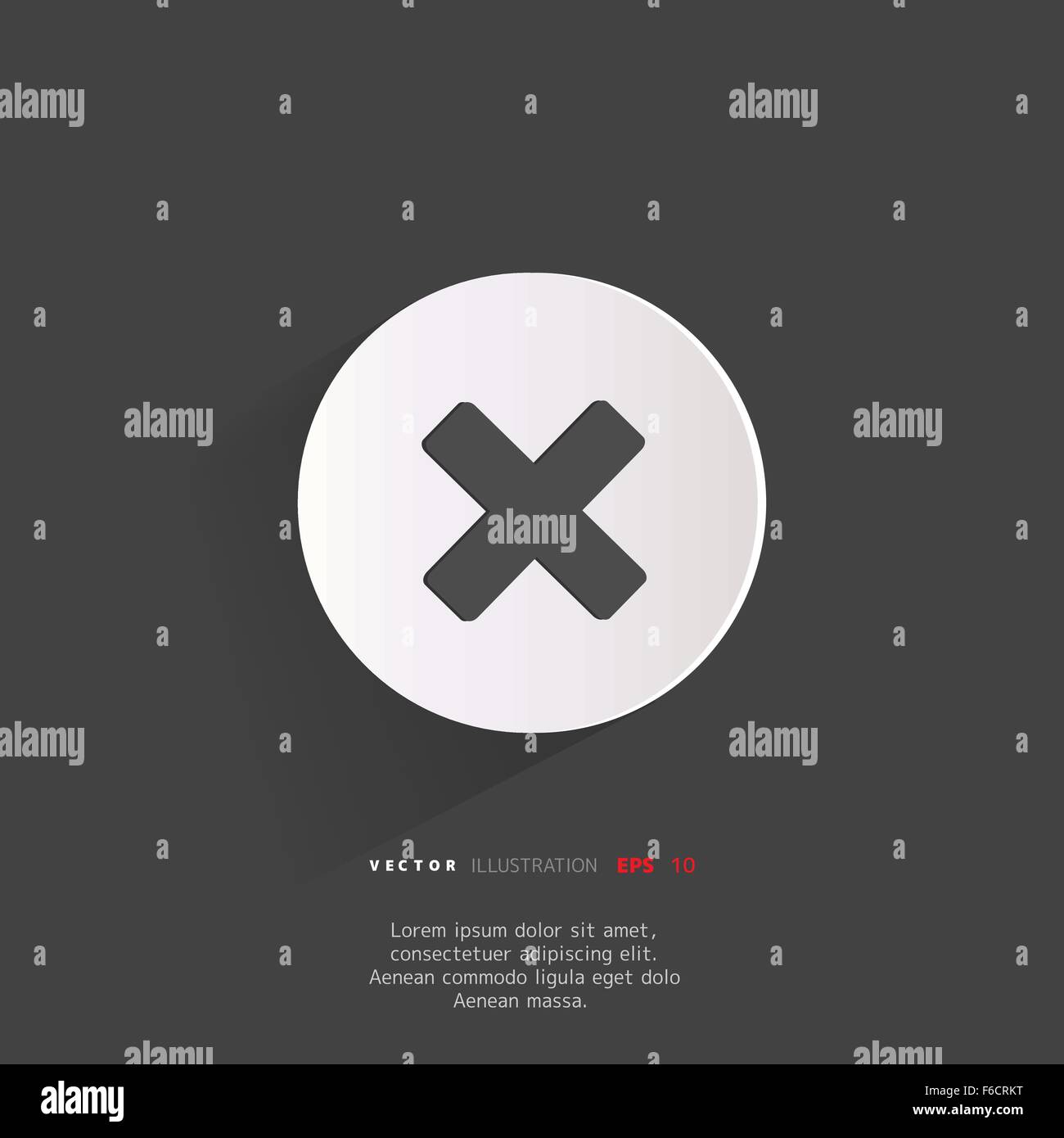 Delete web icon Stock Vector Image & Art - Alamy