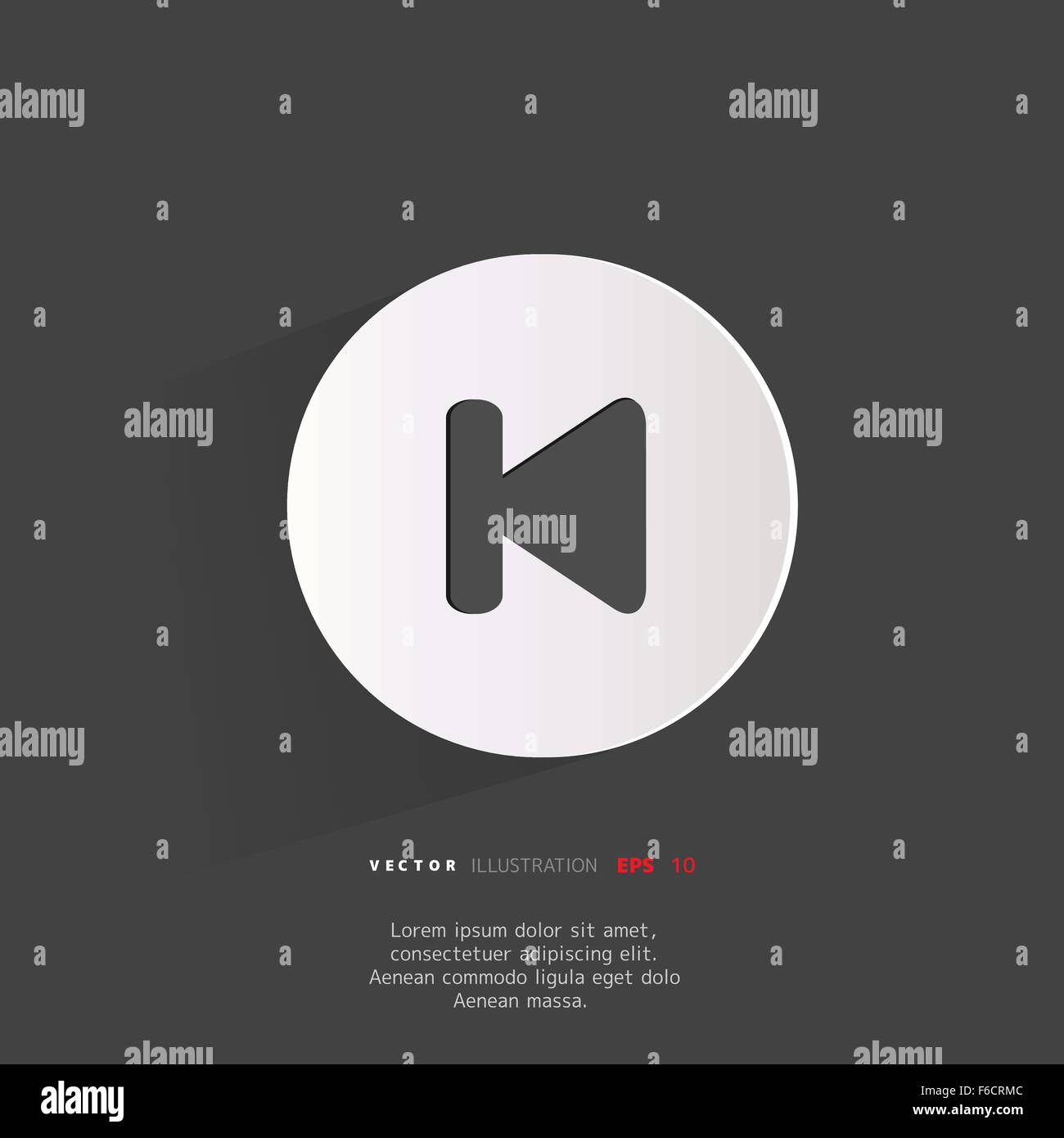 Back track web icon Stock Vector Image & Art - Alamy