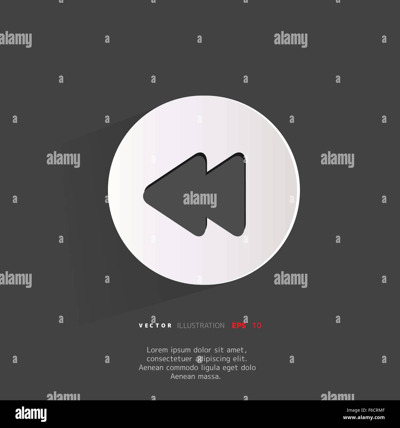 Reverse or rewind web icon Stock Vector Image & Art - Alamy