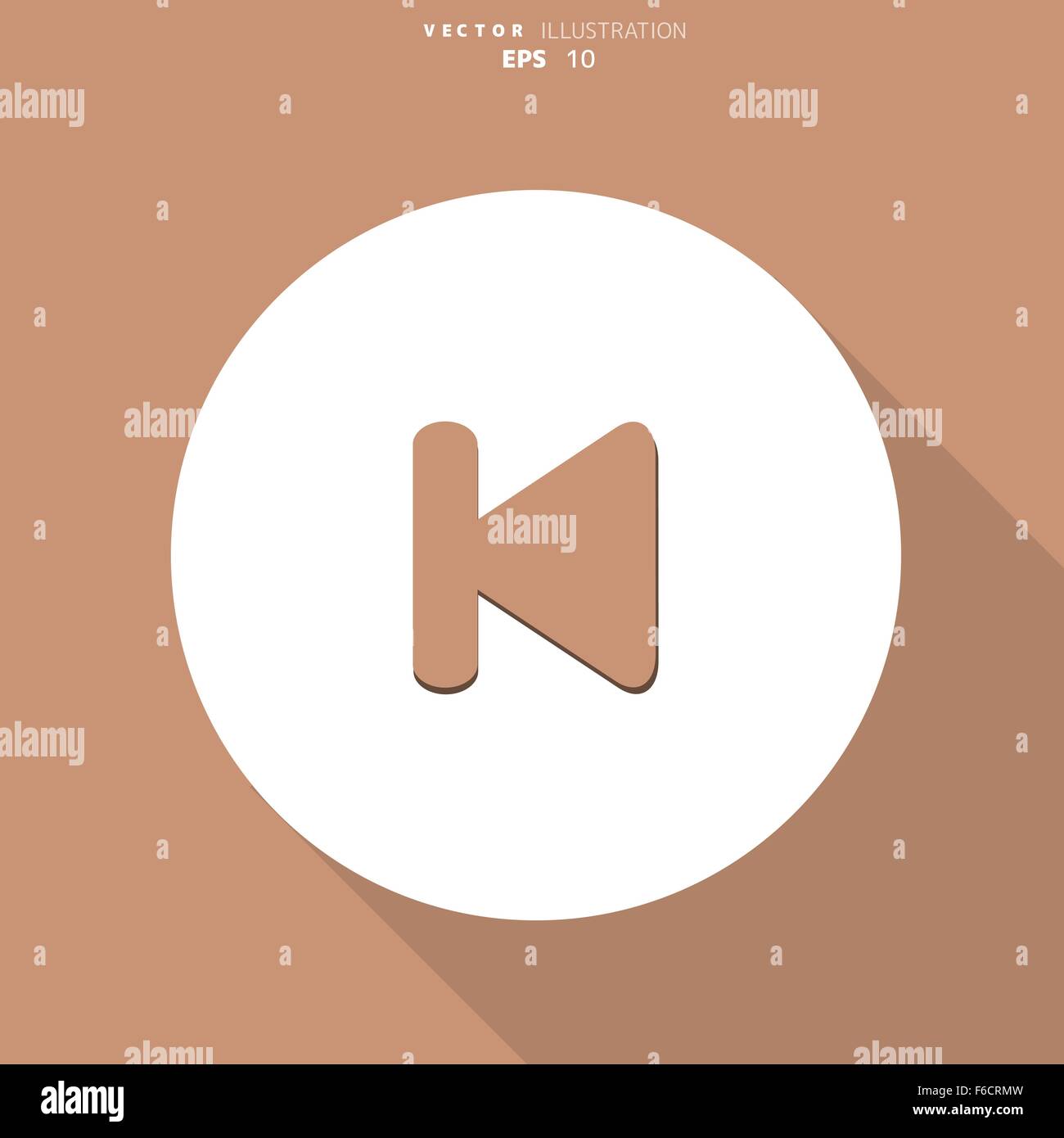 Back track web icon Stock Vector Image & Art - Alamy