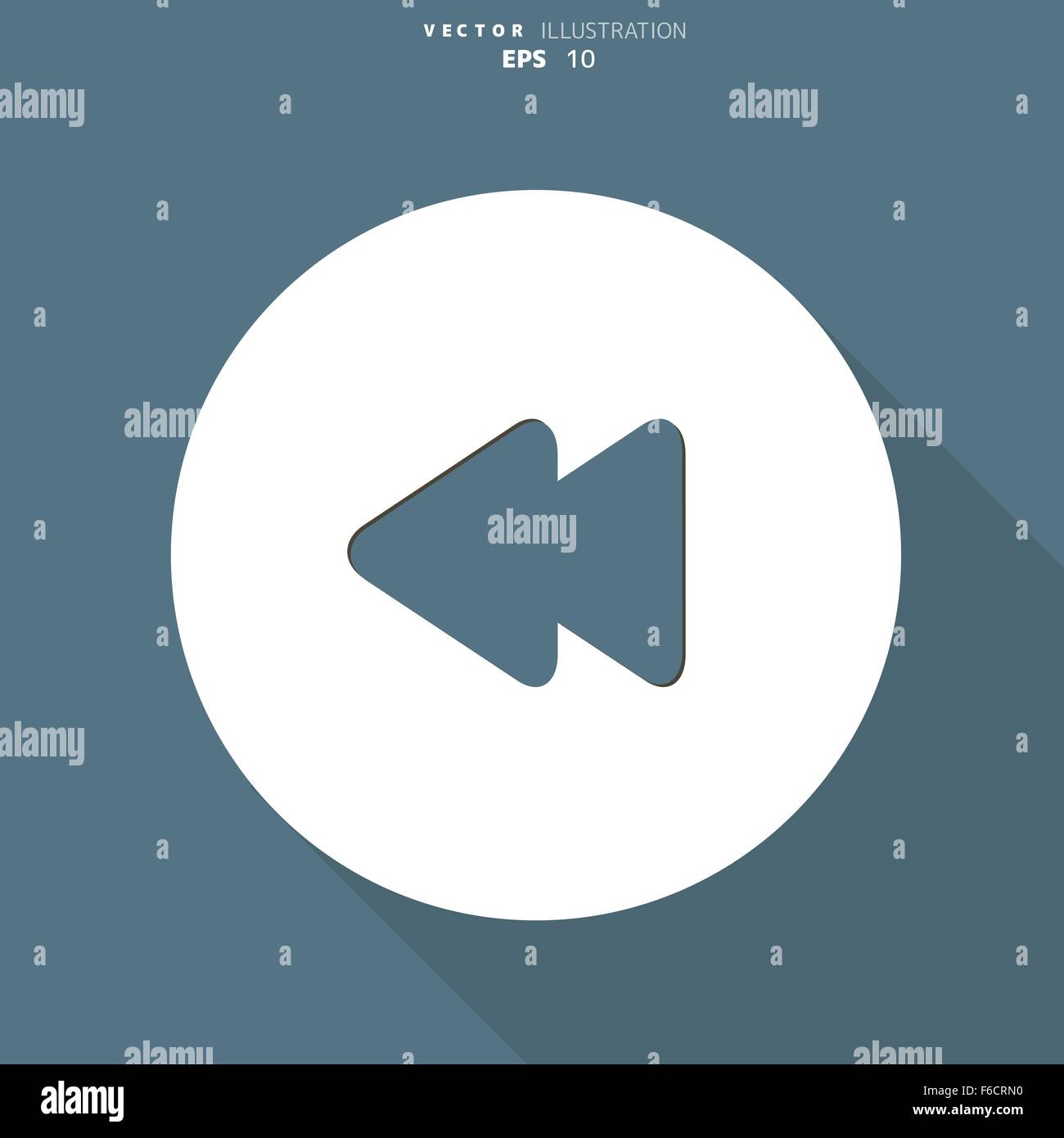 Reverse or rewind web icon Stock Vector Image & Art - Alamy