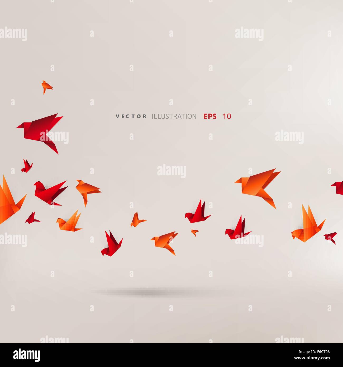Origami paper bird on abstract background Stock Vector Image & Art - Alamy