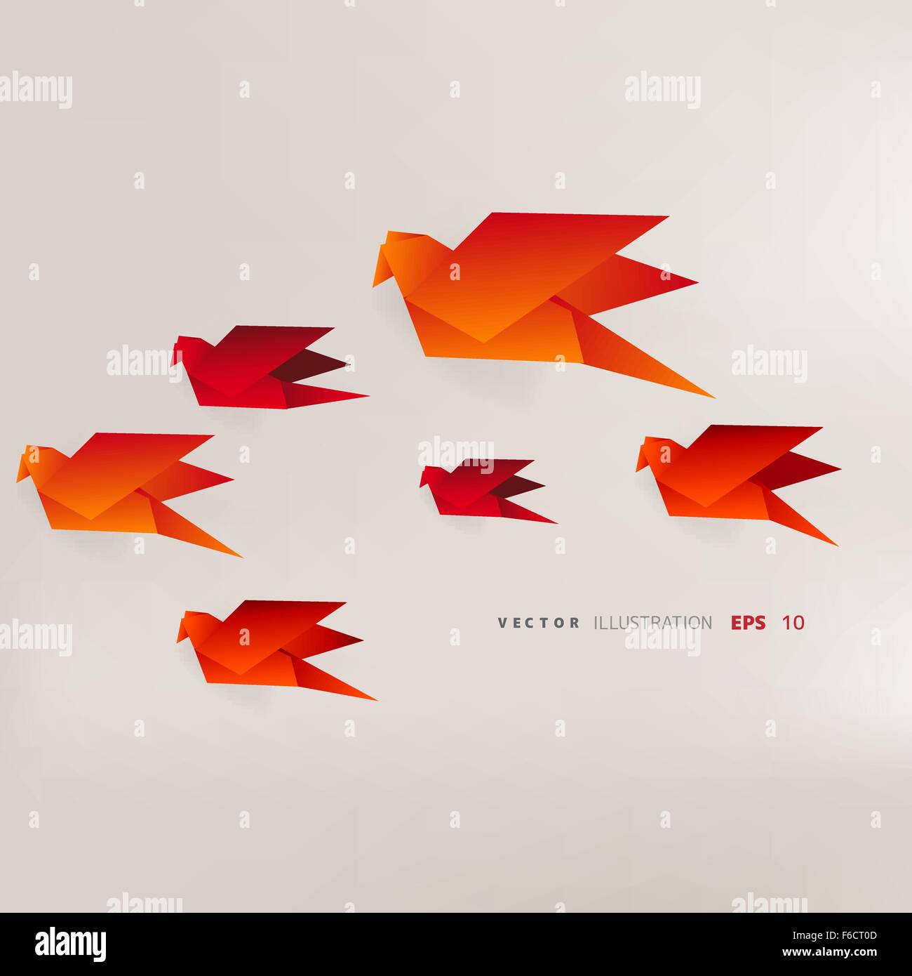 Origami paper bird on abstract background Stock Vector Image & Art - Alamy