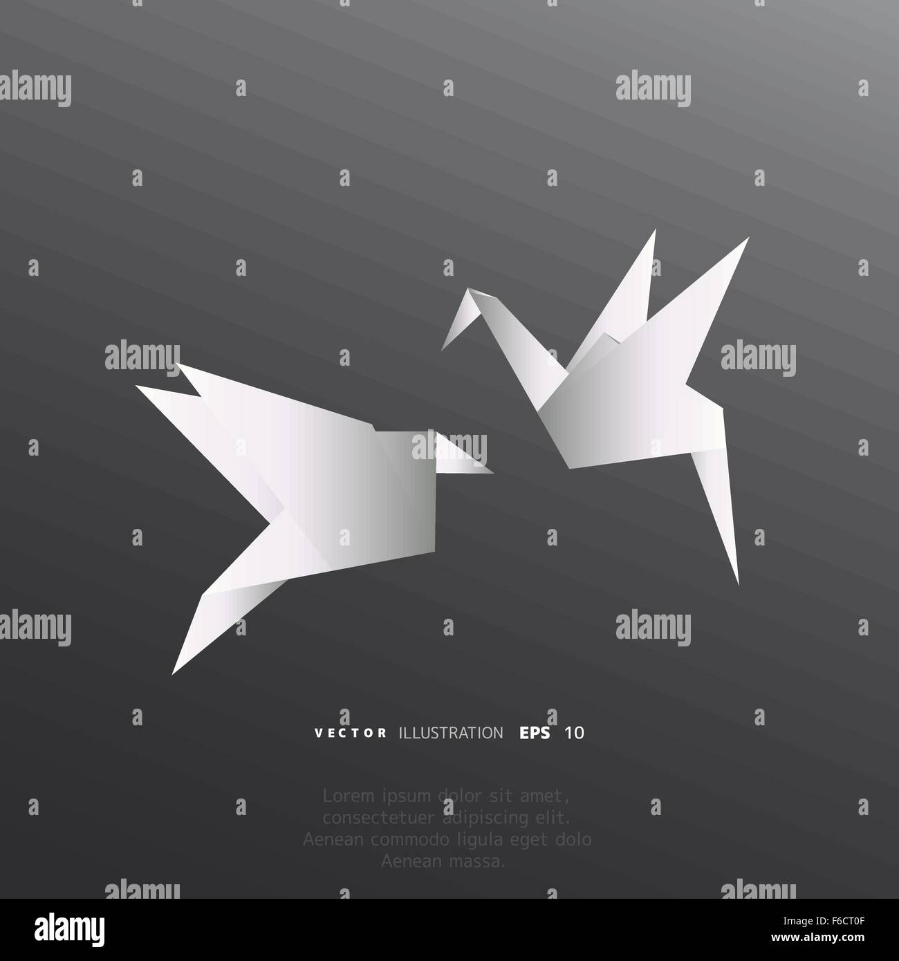 Origami paper bird on abstract background Stock Vector Image & Art - Alamy