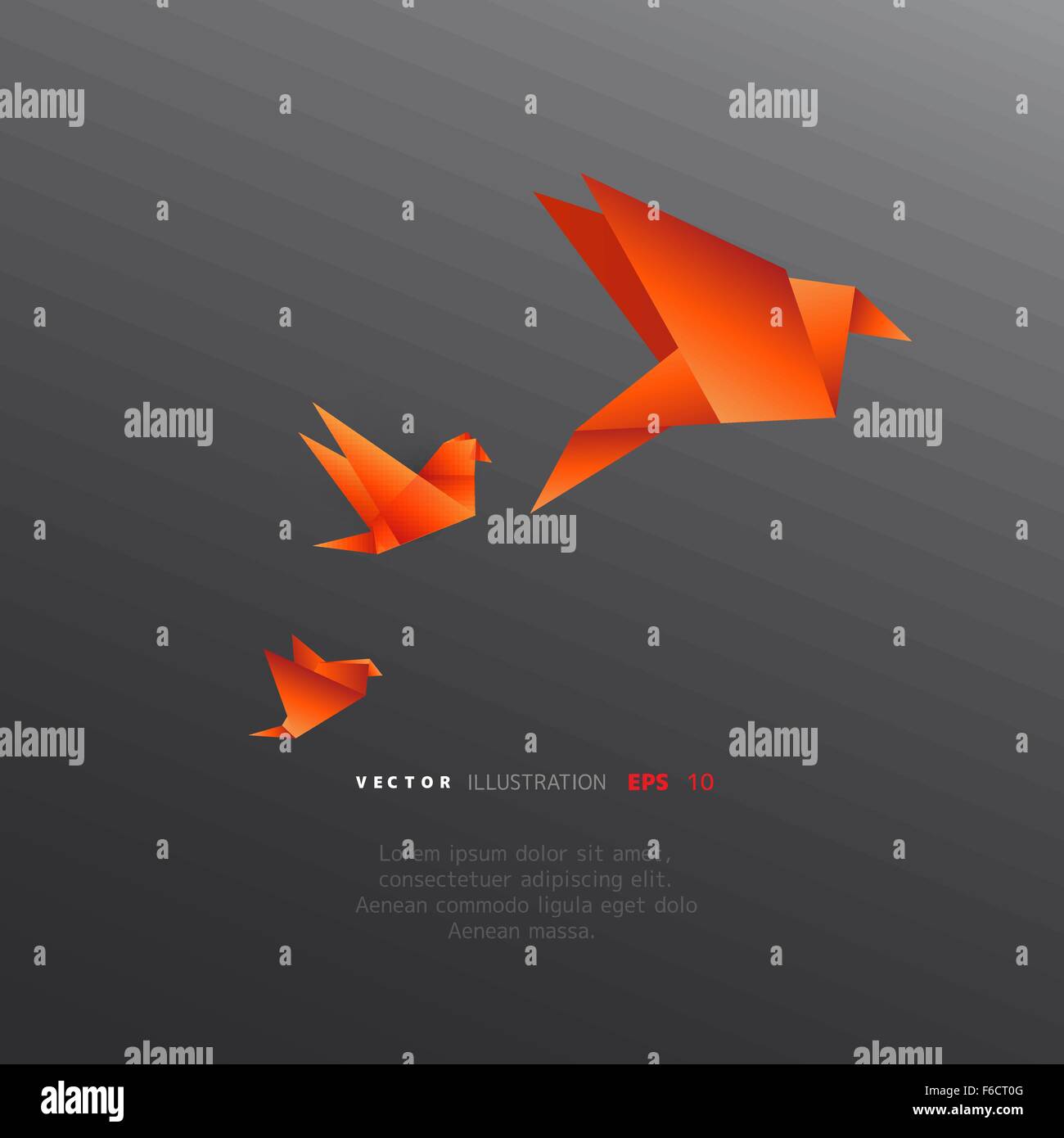 Origami paper bird on abstract background Stock Vector Image & Art - Alamy