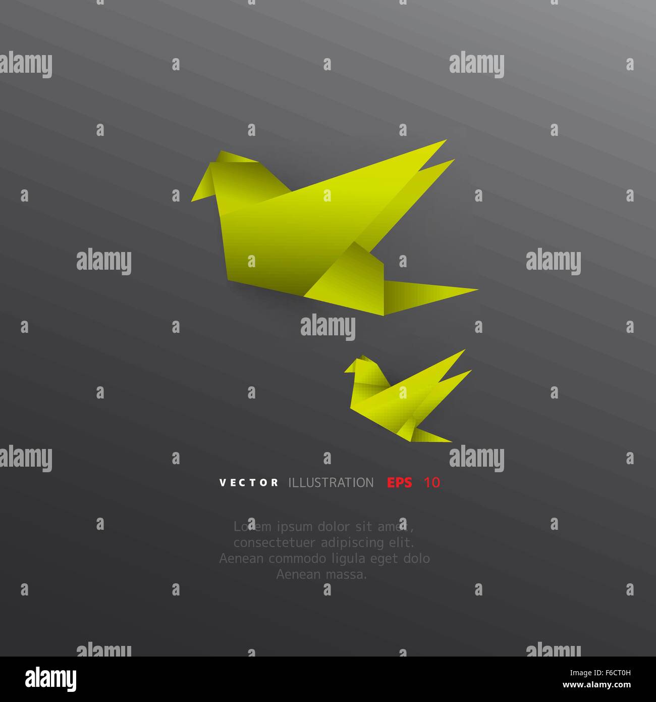 Origami paper bird on abstract background Stock Vector Image & Art - Alamy