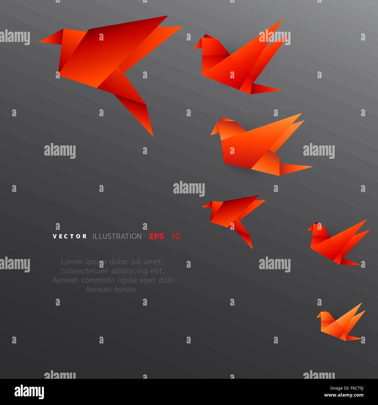 Origami paper bird on abstract background Stock Vector Image & Art - Alamy