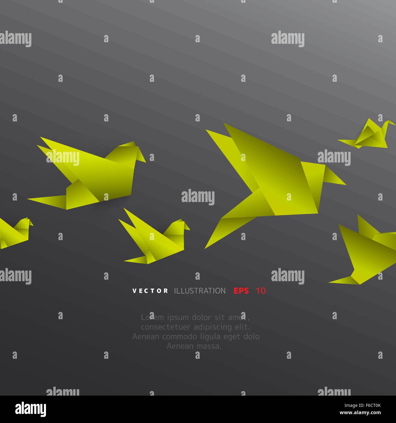 Origami paper bird on abstract background Stock Vector Image & Art - Alamy