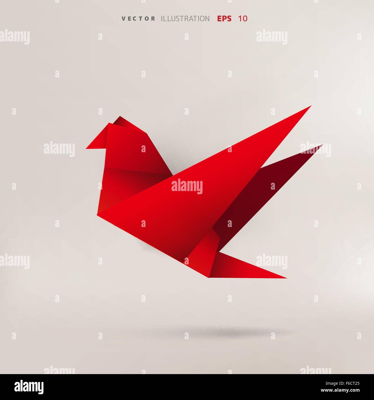 Origami paper bird on abstract background Stock Vector Image & Art - Alamy