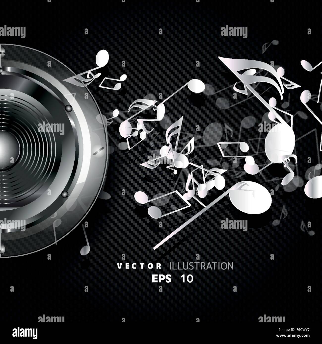 Abstract musical background with carbon texture Stock Vector Image ...